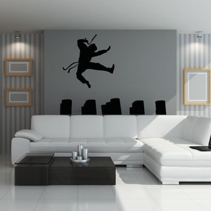 Vinyl Wall Decal Sticker Nunchuck Kick Osaa727s - Etsy