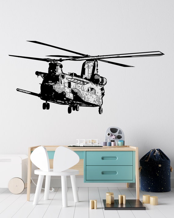 Military Chinook Helicopter MH-47G Vinyl Wall Decal Sticker. - Etsy