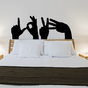 Vinyl Wall Decal Sticker Love Sign Osmb721s - Etsy