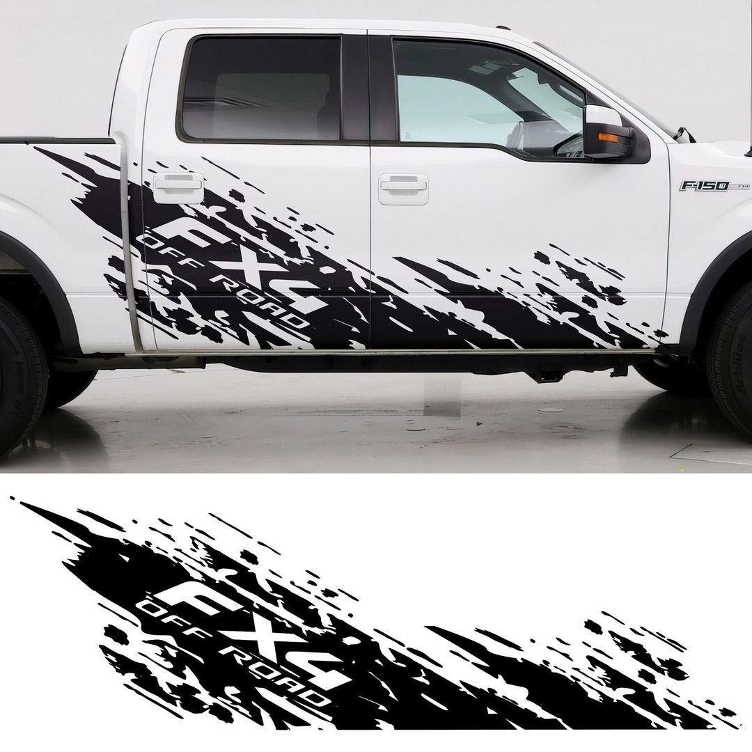 Truck Mud Splash Side Rocker Panel Car Graphic Sticker. Set of 2. Truck ...