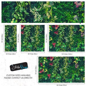 Greenery Jungle Bush Wallpaper Mural. Tropical Leaves Wallpaper ...