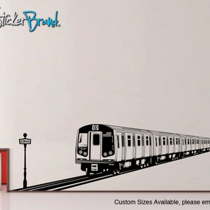 New York City Subway Wall Decal Sticker. NYC Train - Etsy
