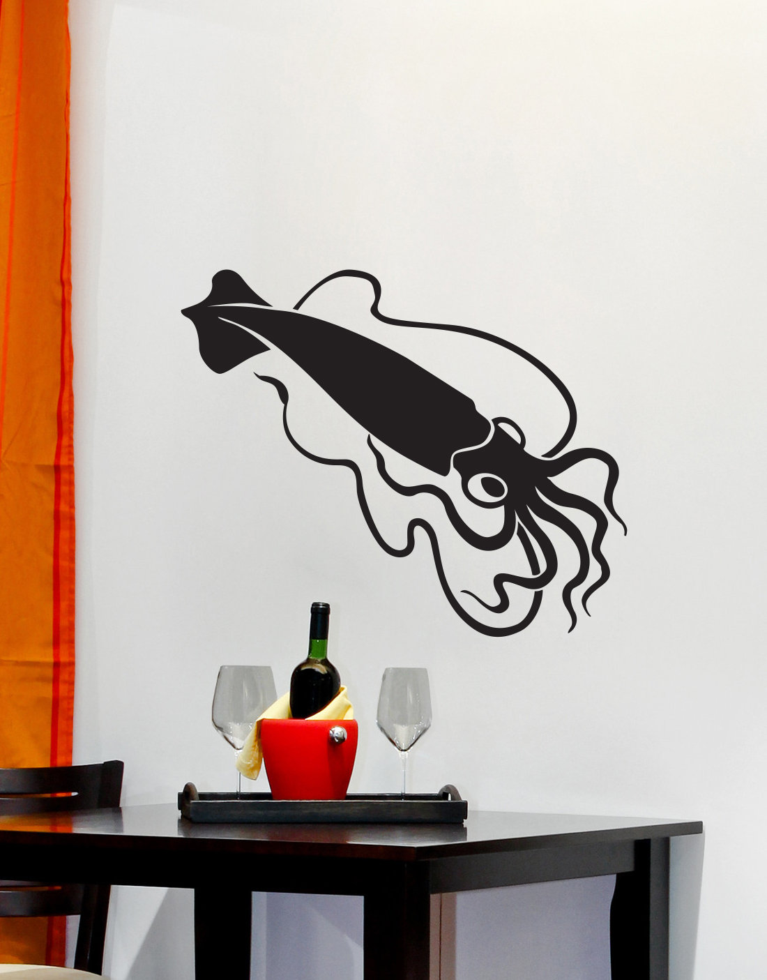 Large Giant Squid Vinyl Wall Decal. Perfect for the Kids Room. | Etsy