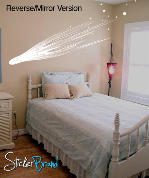 Space Comet Wall Decal. Meteoroid Wall Decal Sticker. Shooting - Etsy