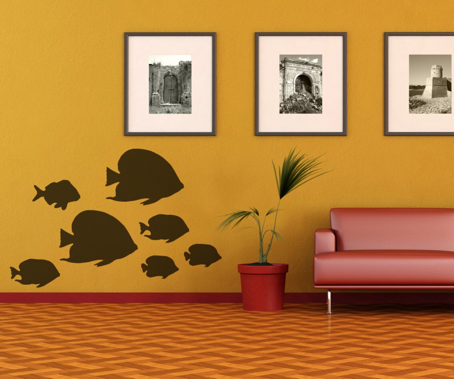 Vinyl Wall Decal Sticker Tropical Fish OSMB633B - Etsy