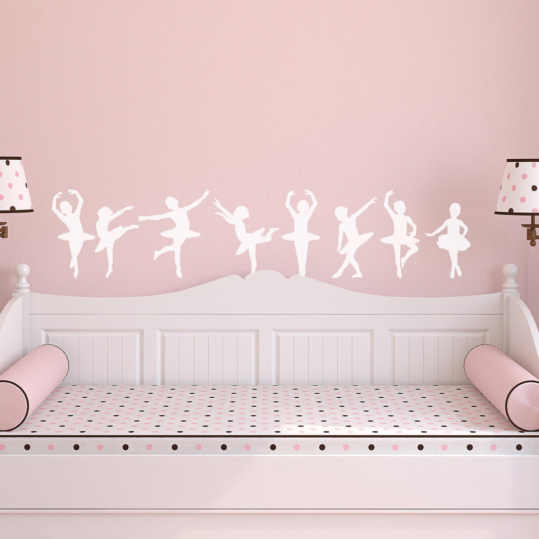 Little Ballerina Dancers Wall Decal Sticker. Dance Studio Wall Art ...