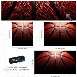 Basketball Wallpaper. Basketball Peel and Stick Wall Mural. Sports ...