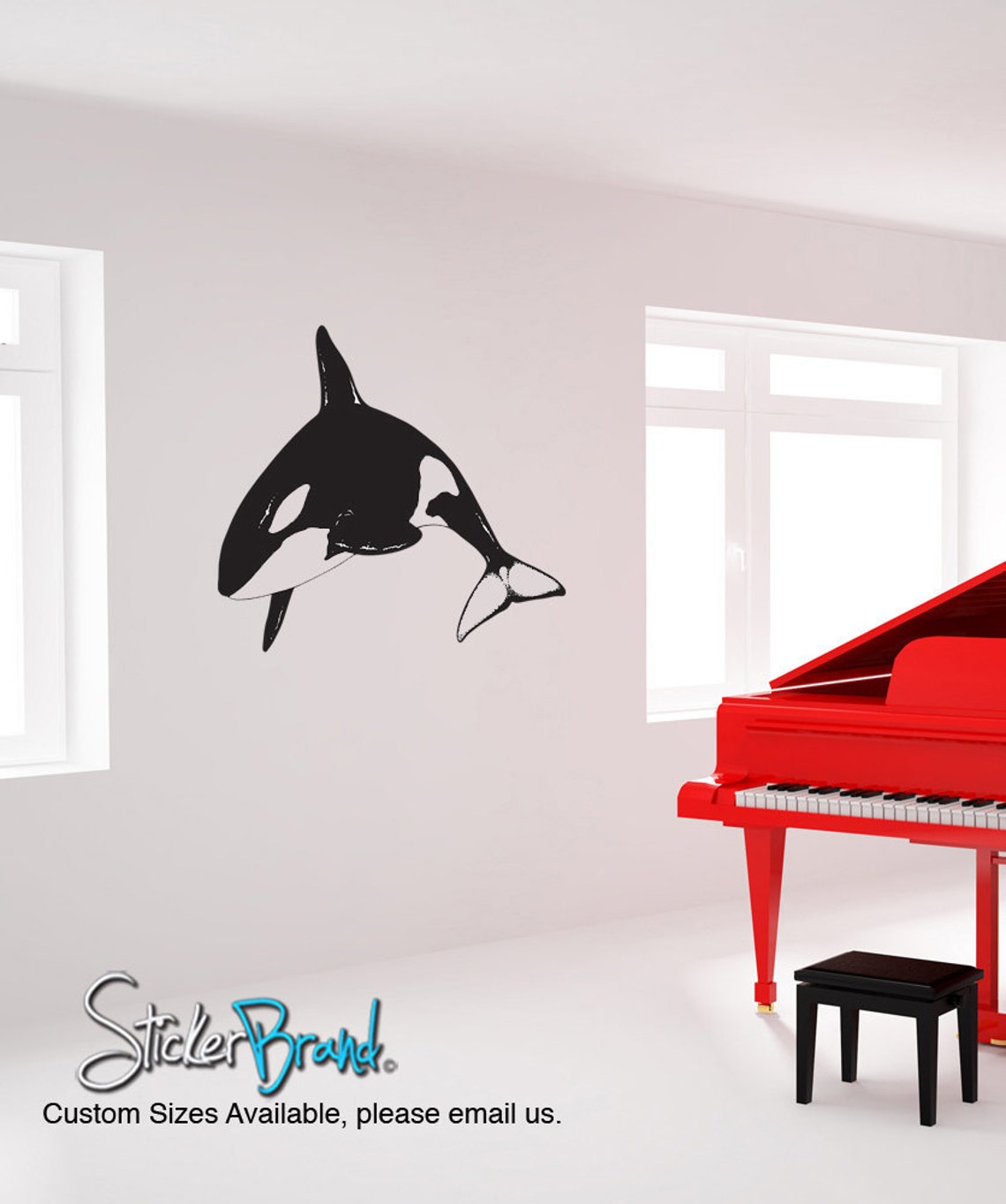 Vinyl Wall Decal Sticker Orca Killer Whale Aedel114b | Etsy