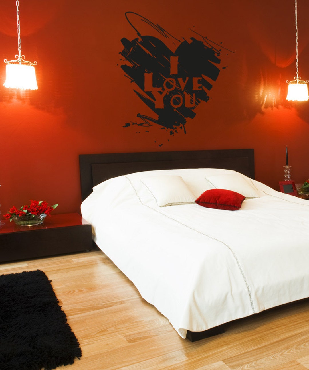 Vinyl Wall Decal Sticker I Love You Heart Osaa1119m - Etsy