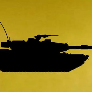Vinyl Wall Decal Sticker Military Tank Item 211 - Etsy