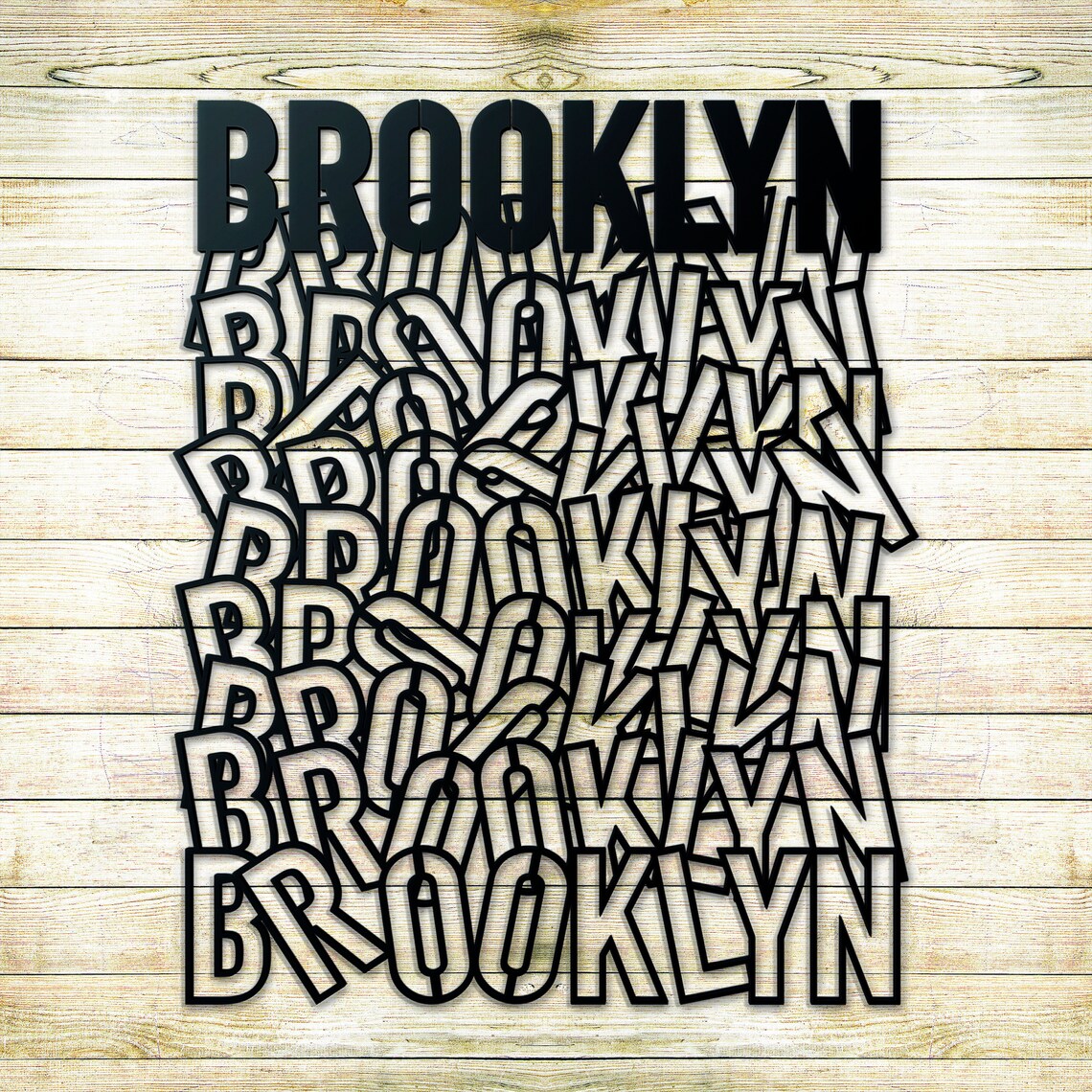 Brooklyn Metal Sign Power Coated 18 Gauge Steel New York Home - Etsy