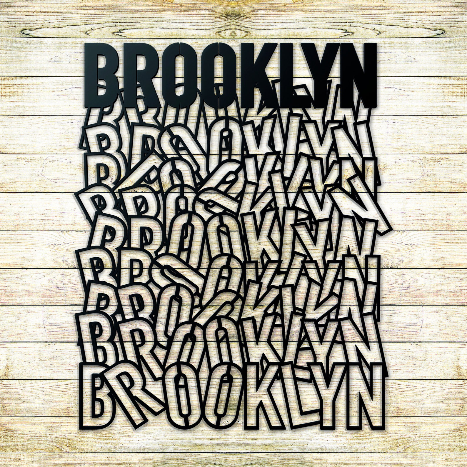 Brooklyn Metal Sign Power Coated 18 Gauge Steel New York Home - Etsy