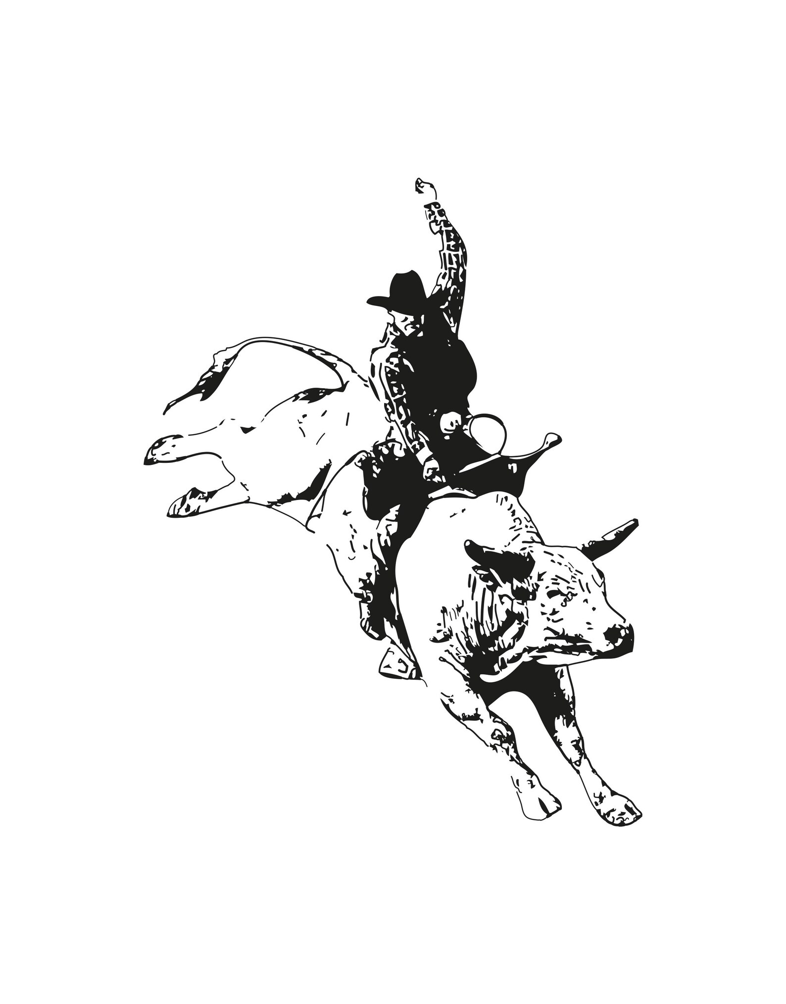 Rodeo Cowboy Wall Decal Sticker. Country Farm Theme Wall - Etsy