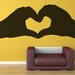 Vinyl Wall Decal Sticker Heart Hands Osmb726s - Etsy