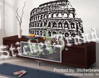 Vinyl Wall Decal Sticker Roman Colosseum Rome Italy 354 | Etsy