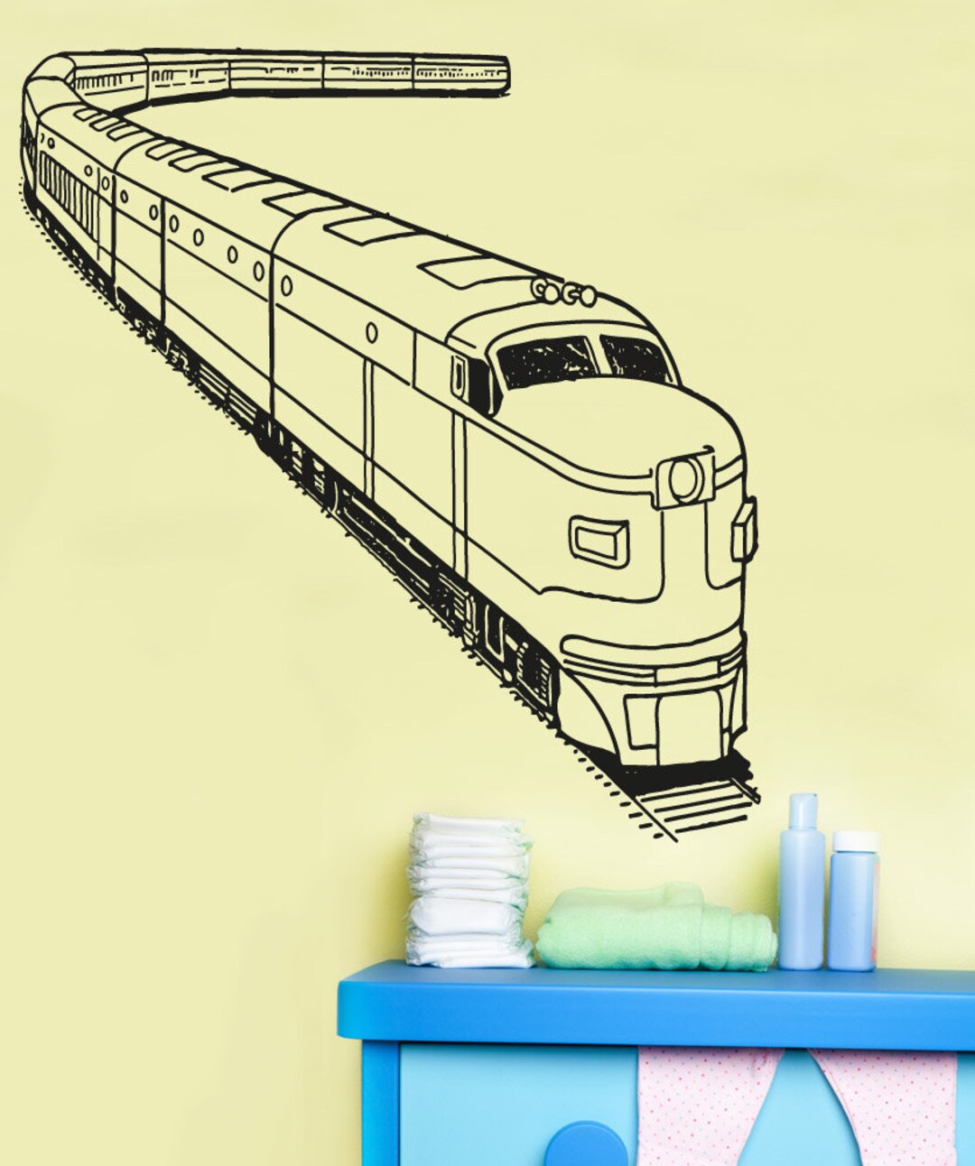 Vinyl Wall Decal Sticker Passenger Train Osaa214s - Etsy