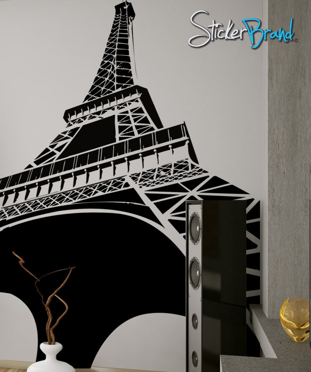 Vinyl Wall Decal Sticker Eiffel Tower Item OSMG102B - Etsy