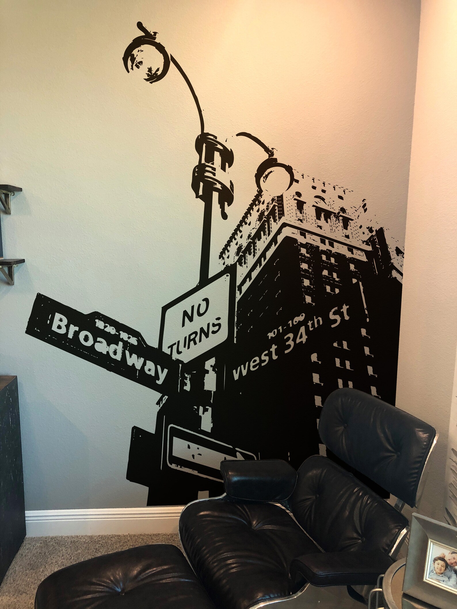 New York City Street Sign Wall Decal Sticker. NYC, New York Urban Theme ...