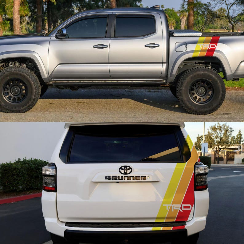 TRD Retro Racing Stripes Tacoma, Tundra, 4runner, FJ Cruiser. Ivan ...
