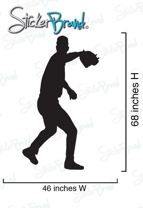 Vinyl Wall Decal Sticker Baseball Pitcher 558A - Etsy