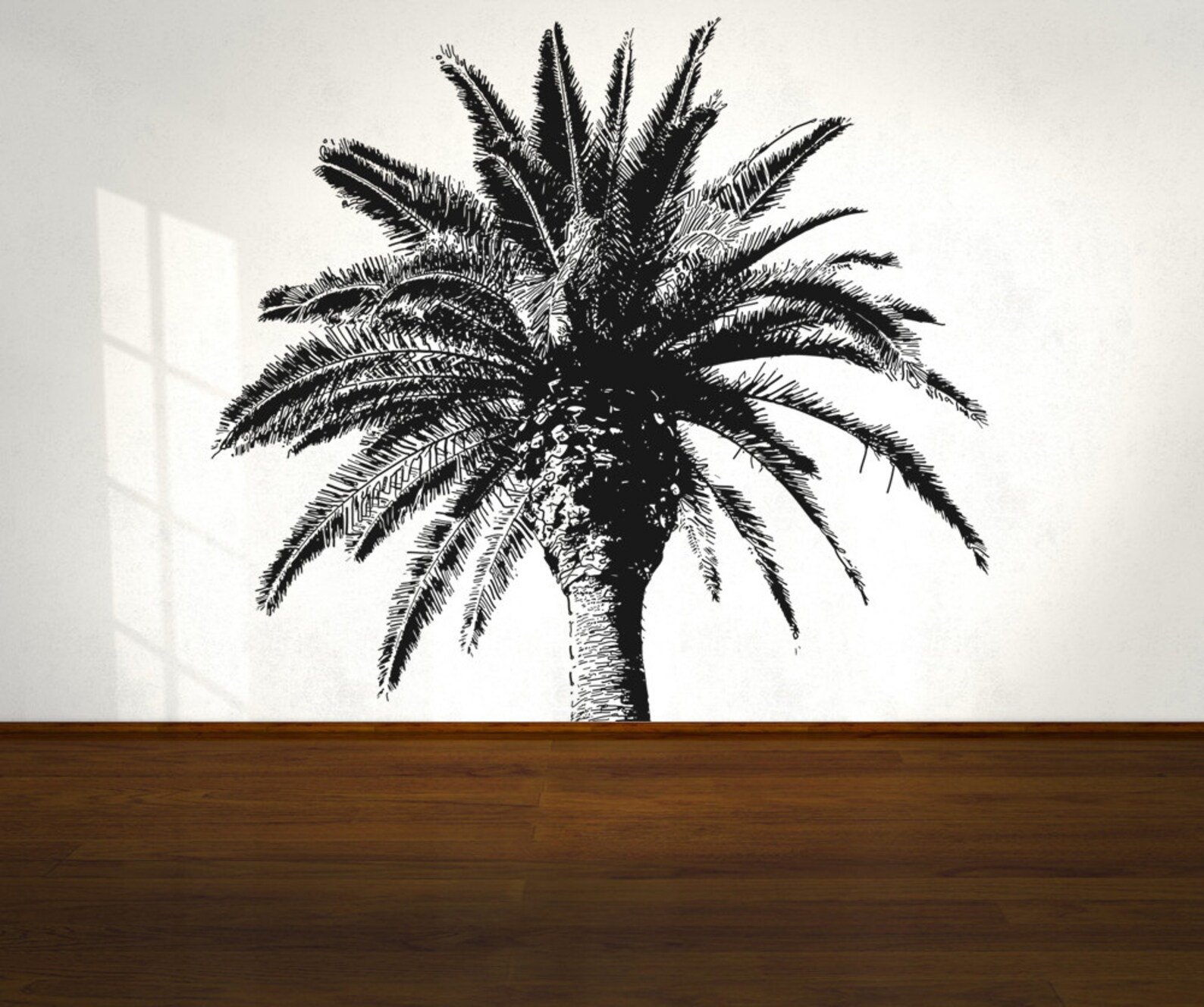 Tropical Coconut Tree Vinyl Wall Decal Sticker. OS_AA228 | Etsy