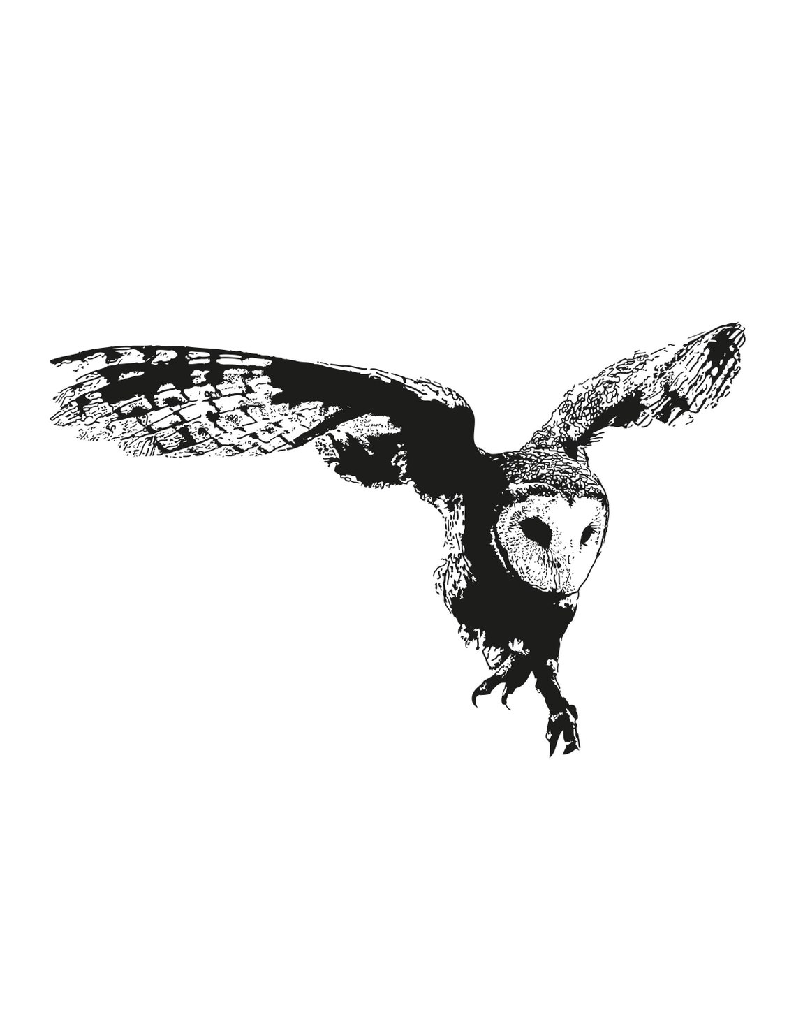 Australian Owl Flying Vinyl Wall Decal Sticker. Kid's Bedroom / Nursery ...