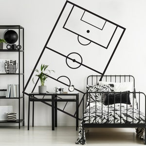 Soccer Field Wall Decal. Football Pitch Wall Decal Sticker. Coach Play ...