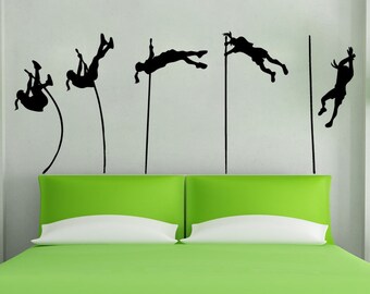 Pole Vault Sticker | Etsy