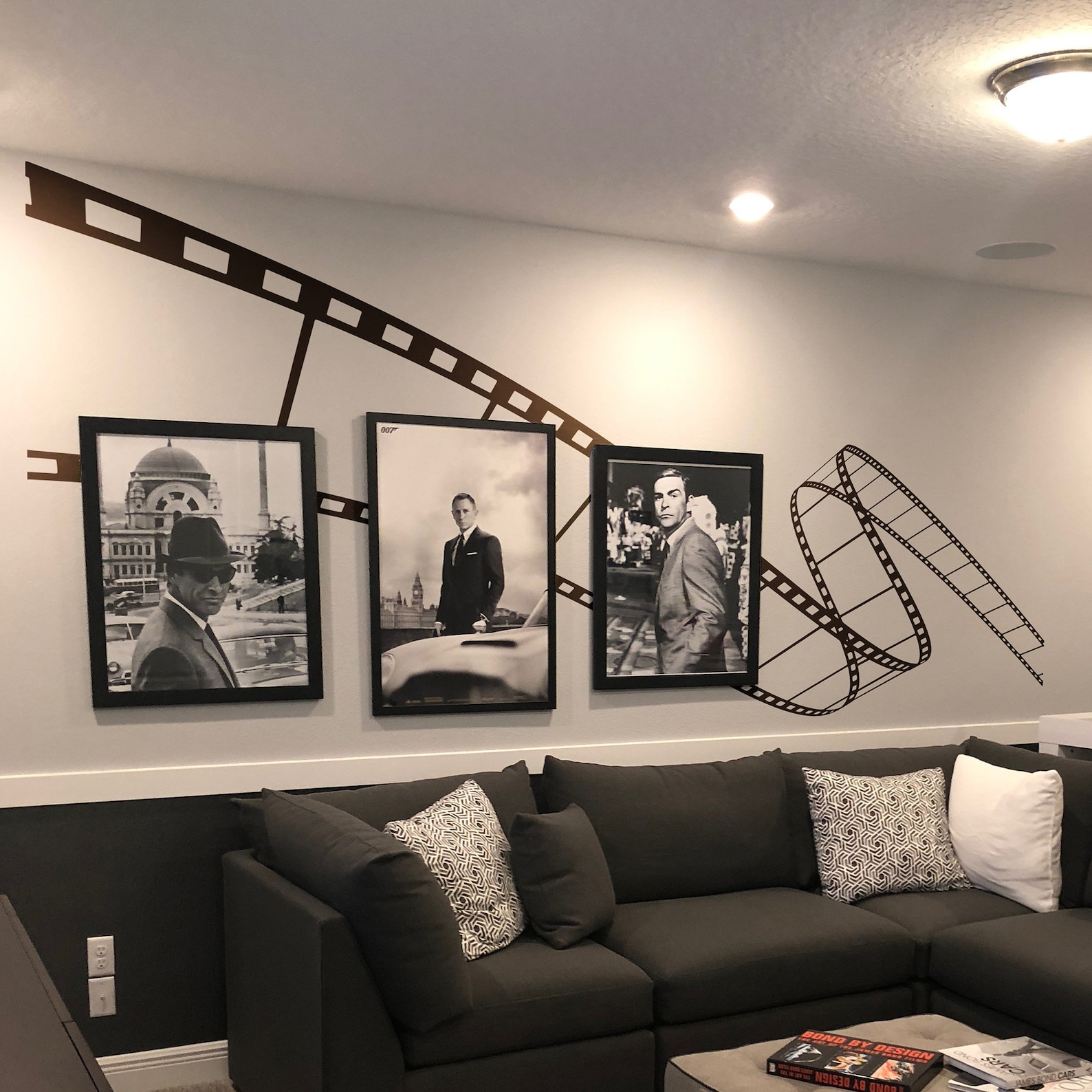 Wavy Film Strip Vinyl Wall Decal Sticker. Movie Theatre Theme Room ...