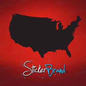 Vinyl Wall Decal Sticker United States of America USA 565 - Etsy