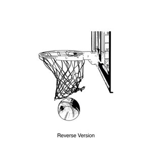 Basketball Hoop Wall Decal Sticker. Sneakerhead Wall Art Decor. Slam ...