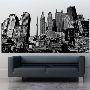 Vinyl Wall Decal Sticker Toronto Buildings 5228m - Etsy
