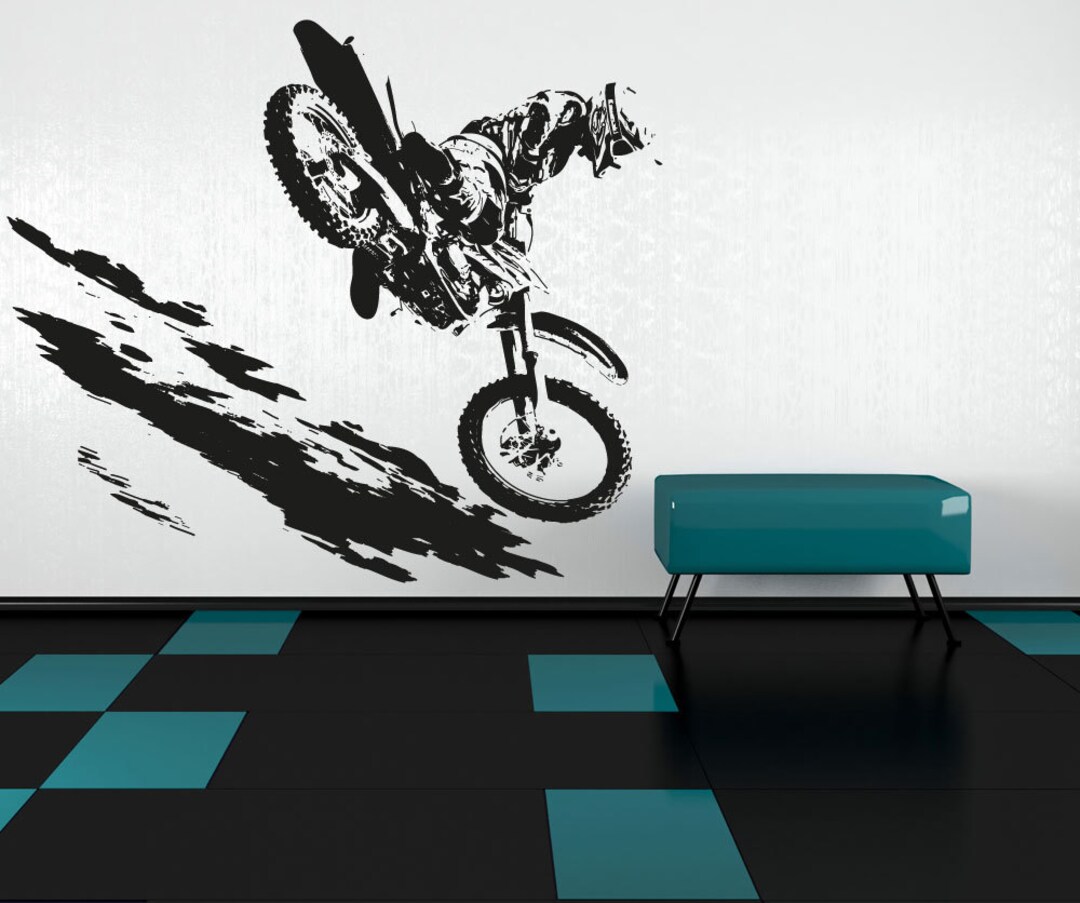 Vinyl Wall Decal Sticker Motocross OSAA193B - Etsy