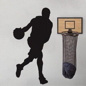Basketball Wall Decal Sticker. Team Sports Room Decor, Game Room Wall ...