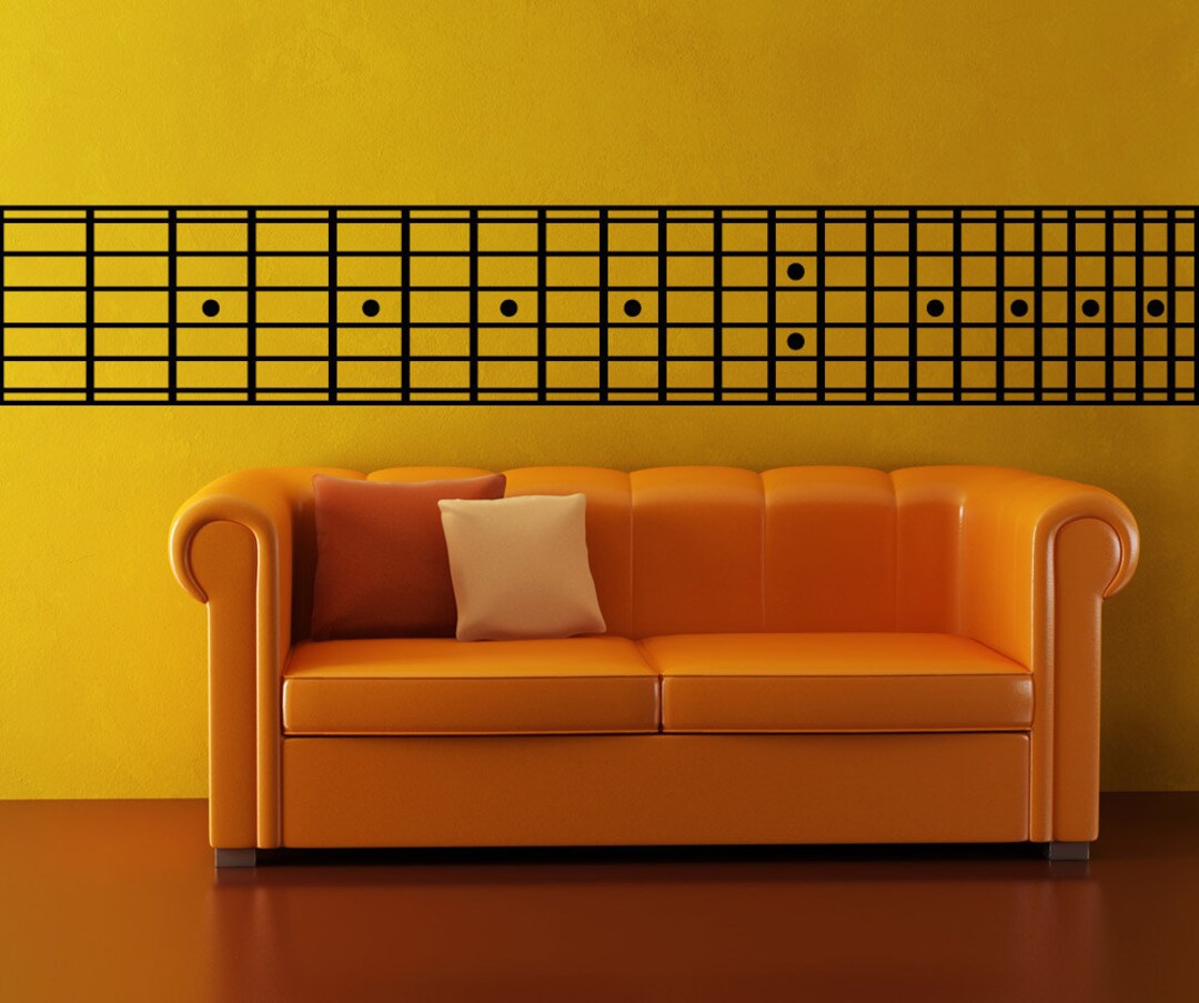 Gift for Musician. Classroom Wall Decor. Guitar Chords Wall Decal ...