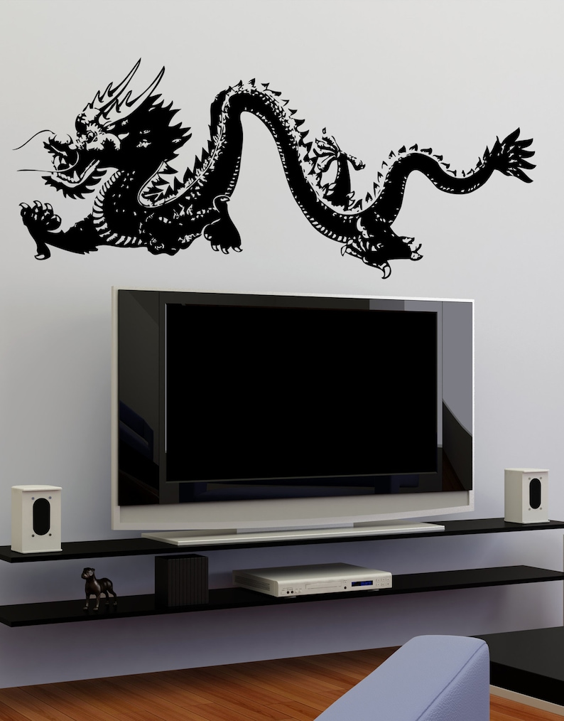 Chinese Dragon Wall Decal Sticker. Asian Home Decor. Kid's - Etsy
