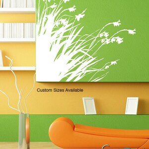 Vinyl Wall Decal Sticker Diagonal Flowers Ac188s - Etsy