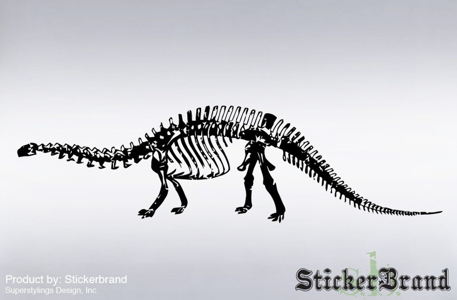 Broncosaurus Rex Dinosaur Vinyl Wall Sticker. 379s | Etsy