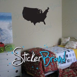 Vinyl Wall Decal Sticker United States of America USA 565 - Etsy