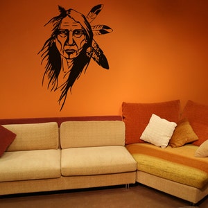 Native American Theme Home Decor. Indigenous Native Wall Decal ...