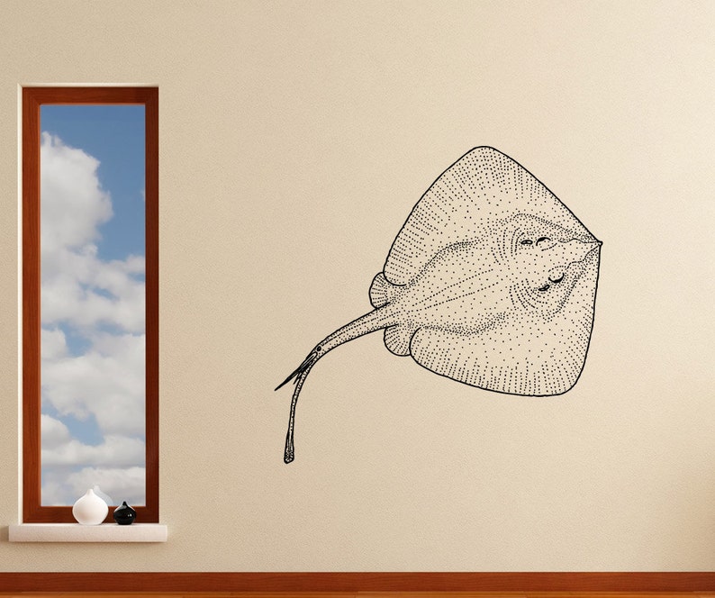 Spotted Stingray Wall Decal Sticker. Kid's Room Decor. Sea - Etsy