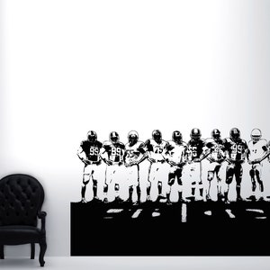 Football Wall Decal. Sports Wall Art Football Room Decor. Team Football ...
