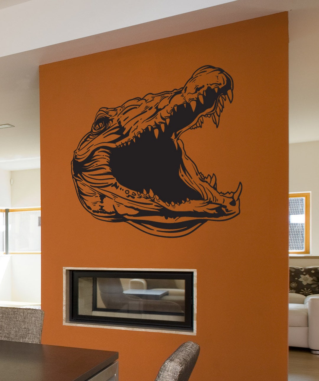 Vinyl Wall Decal Sticker Gator Head 1488m - Etsy