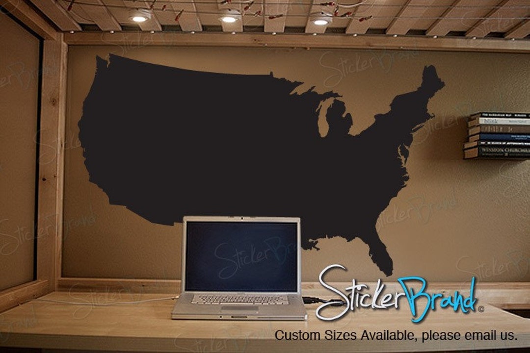 Vinyl Wall Decal Sticker United States of America USA 565 - Etsy