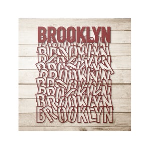 Brooklyn Metal Sign Power Coated 18 Gauge Steel New York Home Decor ...