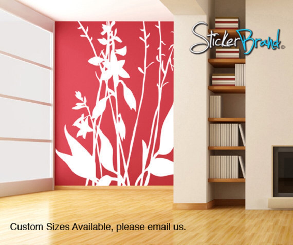 Vinyl Wall Decal Sticker Hosta Plant Bush Tree Ac142s - Etsy