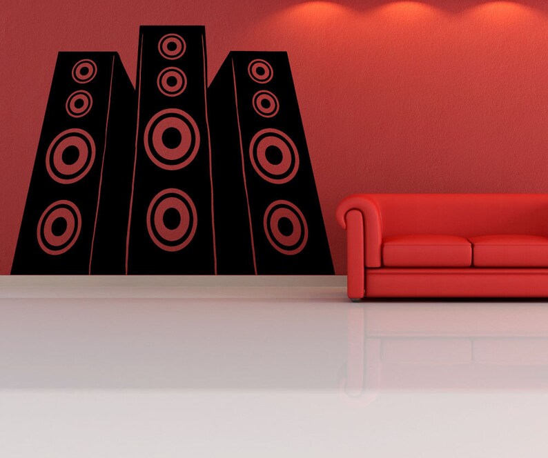 Vinyl Wall Decal Sticker Speakers OSMB898B | Etsy