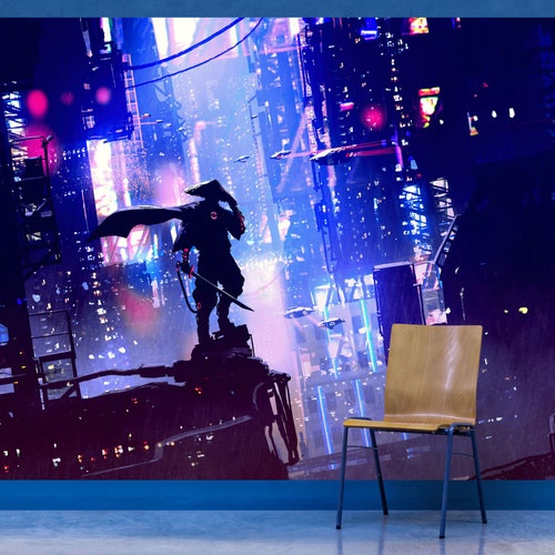 Tokyo City Wallpaper Retro 80's Synth Wave Japan Wallpaper - Etsy