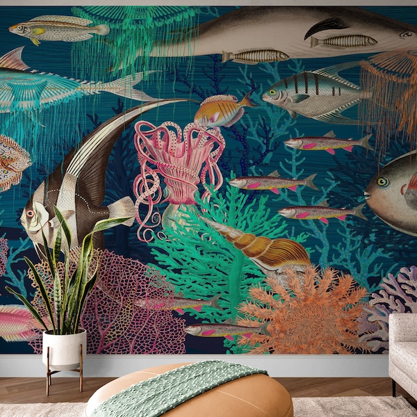 Antique Nautical Wall Mural - Etsy