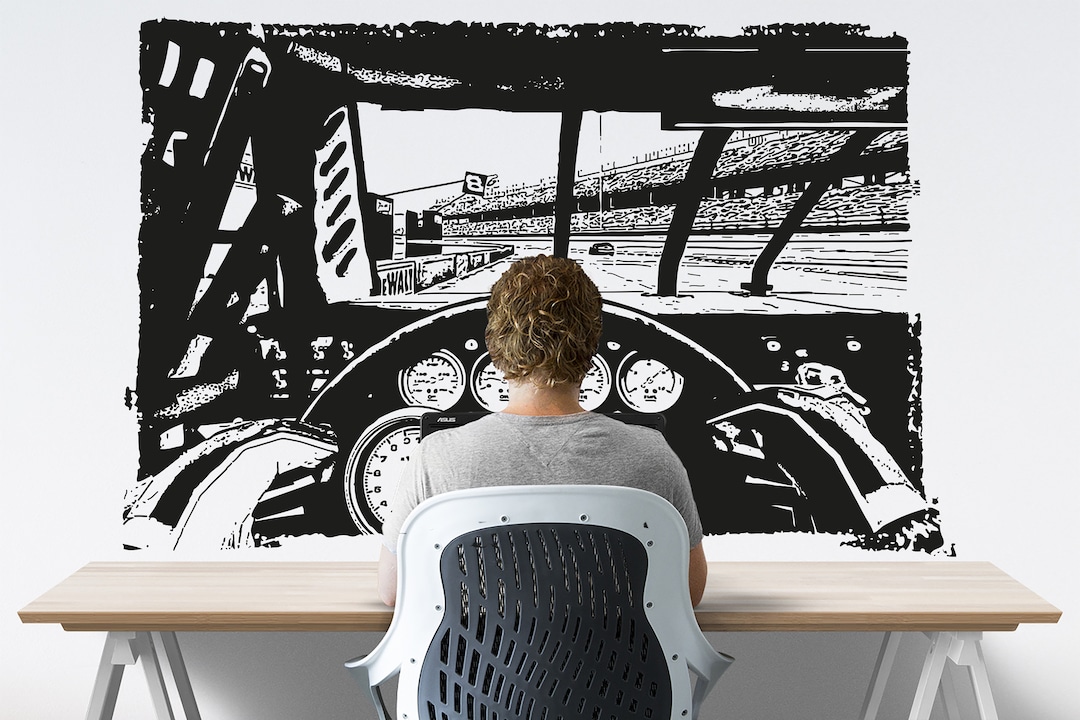 Racing Theme Decor. Kid's Room Decor. Game Room Wall Art. Racing Wall ...